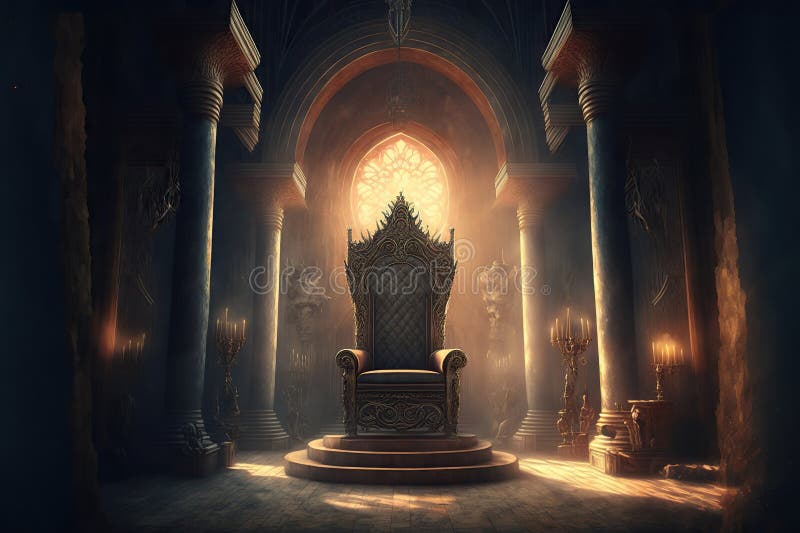 Royal Throne in the Palace. a Chair in the Middle of the Great Hall in ...