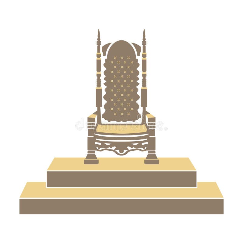 Royal Throne Vector Illustration Stock Vector - Illustration of antique ...
