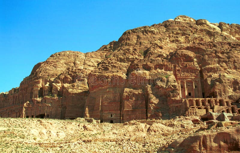 Royal tombs, Petra,Jordan stock photo. Image of petra - 87926904