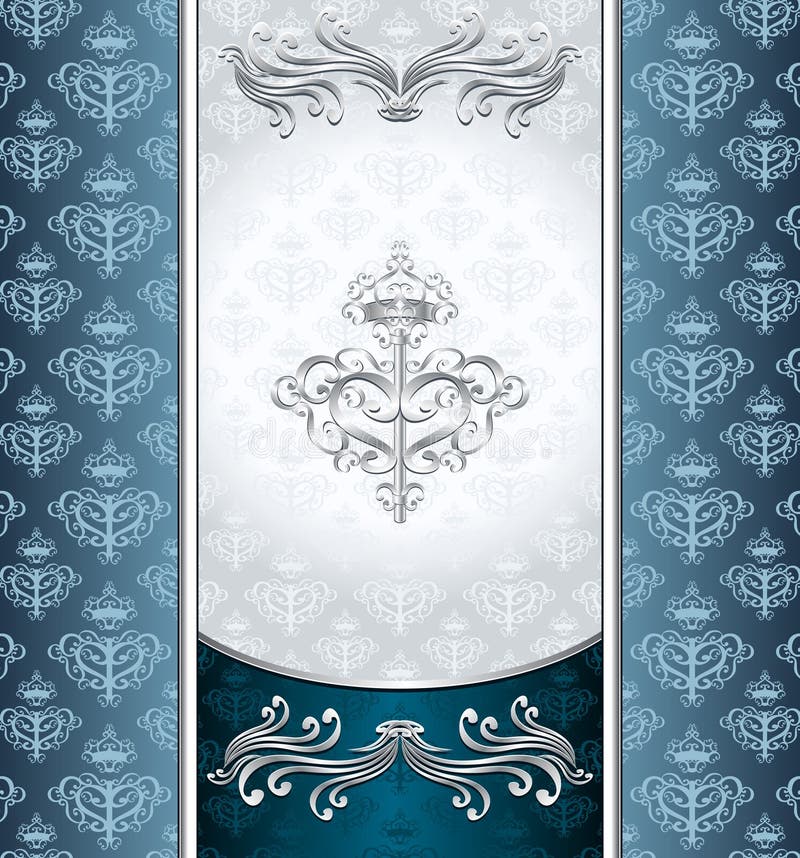 Royal Victorian Background with Seamless Pattern Stock Vector ...