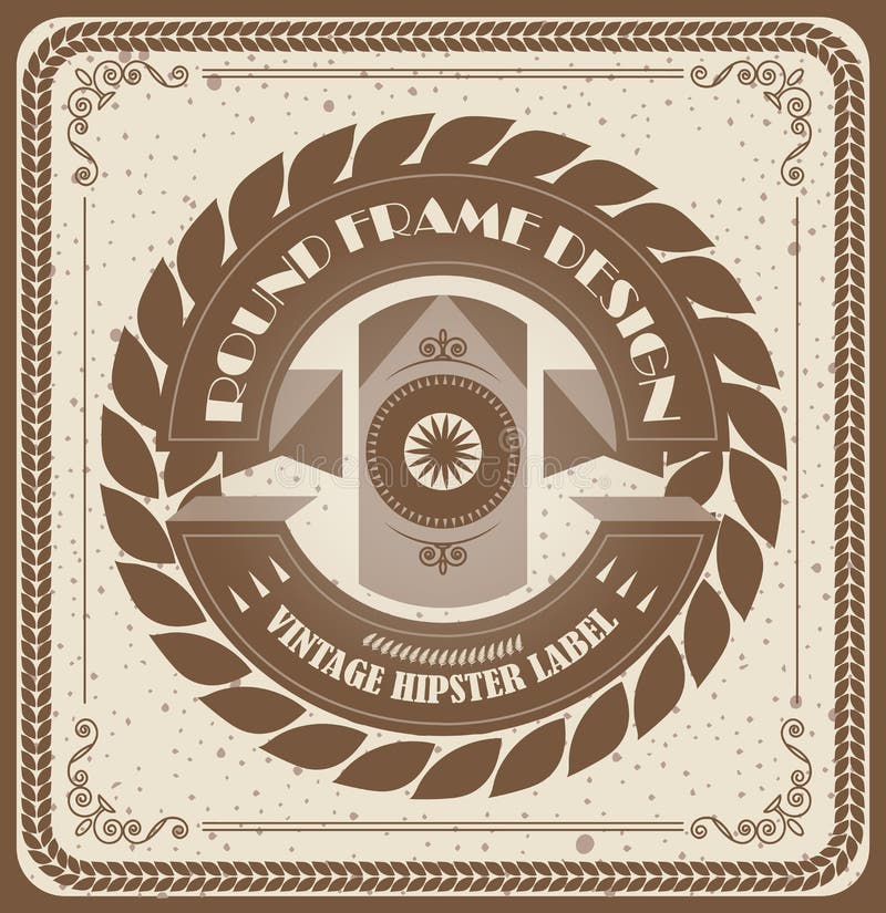 Royal Vintage Cool Label for Design Elements Stock Illustration ...