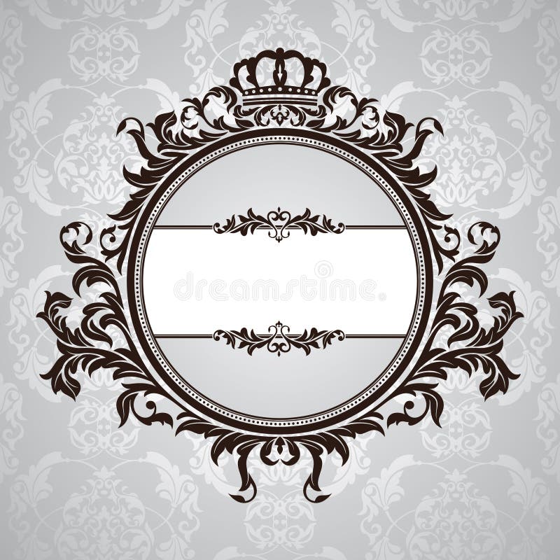 Set of Royal Vintage Frames Stock Vector - Illustration of decoration ...
