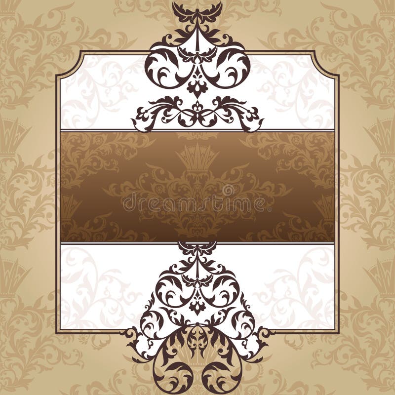Set of Royal Vintage Frames Stock Vector - Illustration of decoration ...