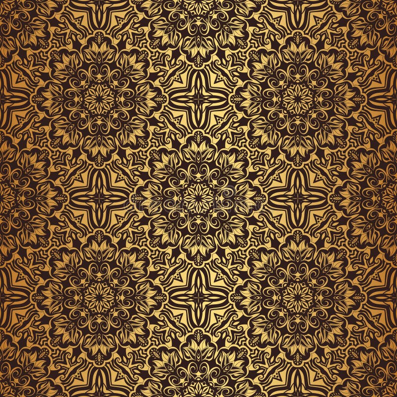 Royal Wallpaper Seamless Floral Pattern, Luxury Background Stock ...