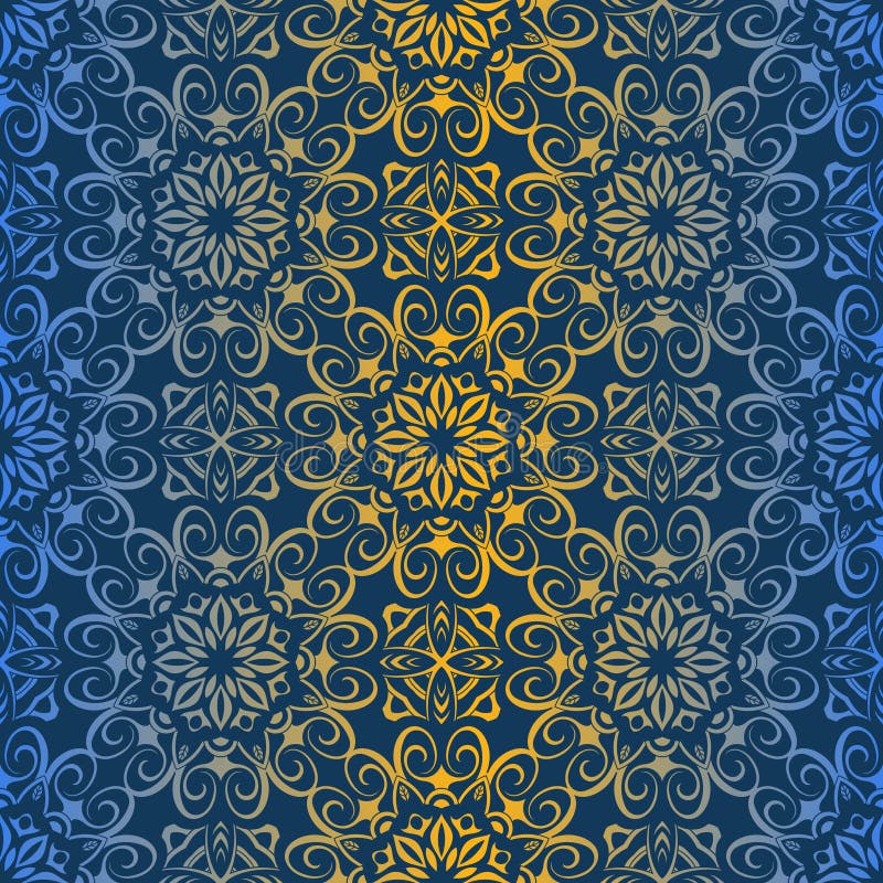 Royal Wallpaper Seamless Floral Pattern, Luxury Background Stock ...