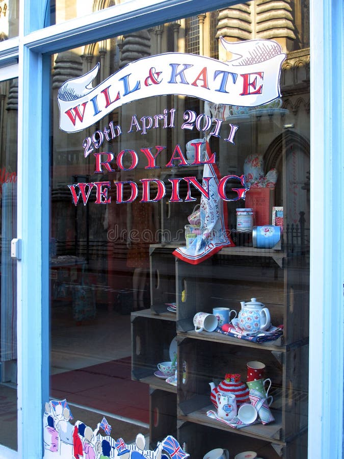 Royal Wedding Window Decoration Editorial Image - Image of middleton ...