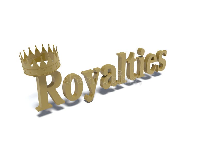 Royalties ilustração stock. Ilustração de custo, ouro - 46144938