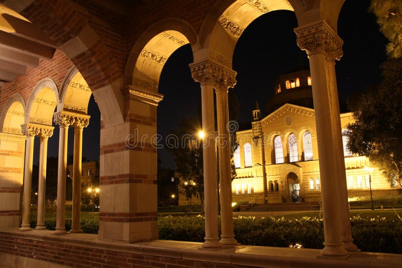 Royce Hall and Powell Library at UCLA Stock Image - Image of concert ...