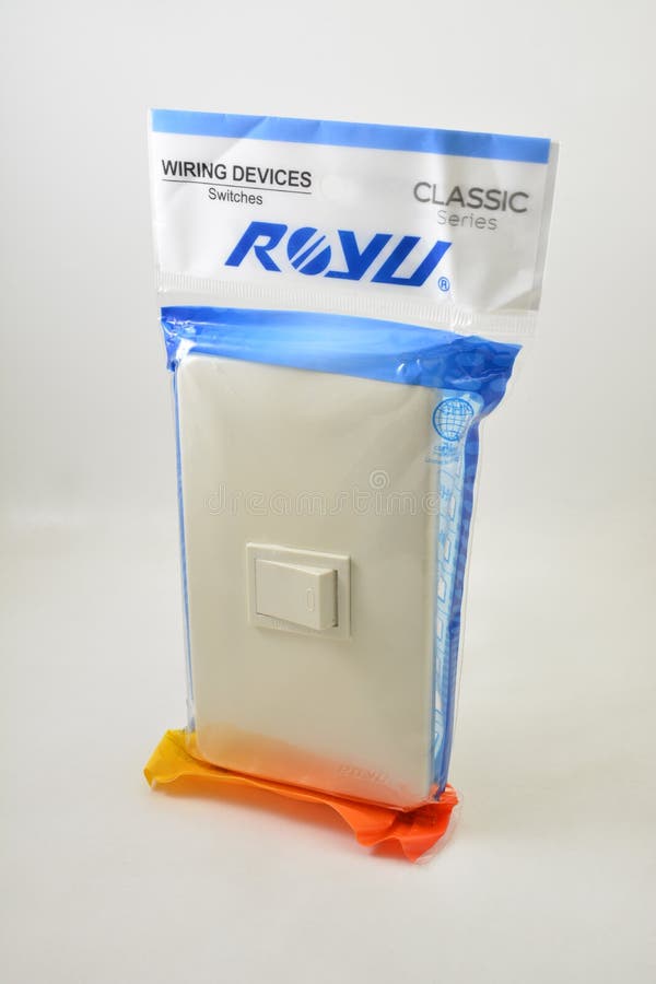 Royu Electrical Lighting Switch in Manila, Philippines Editorial Image ...