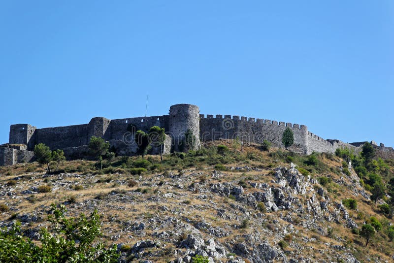 Rozafa castle stock image. Image of qntique, ancient - 26030929