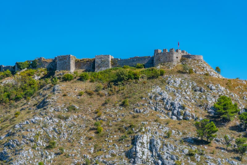 Rozafa Castle Near Shkoder, Albania Stock Image - Image of reflection ...