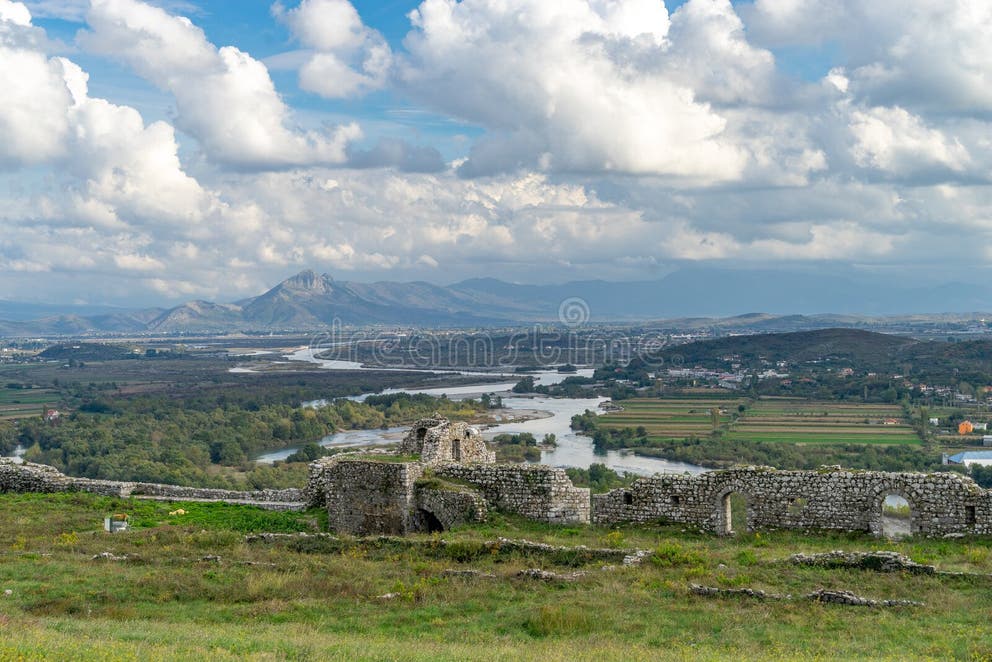 The Ancient Rozafa Castle in Shkoder Albania Stock Image - Image of ...