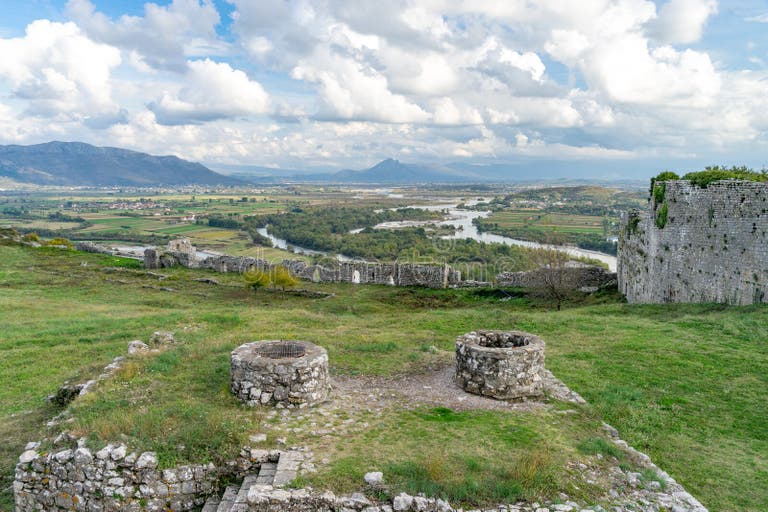 The Ancient Rozafa Castle in Shkoder Albania Stock Image - Image of ...