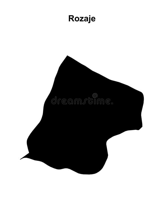 Rozaje outline map stock vector. Illustration of opstina - 360612175