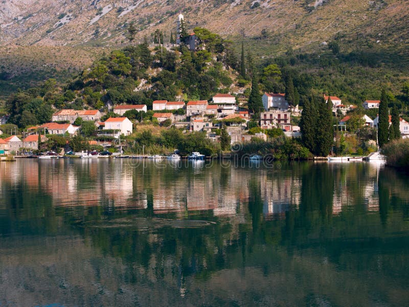 Rozat town in Croatia stock image. Image of lakeside - 19286495