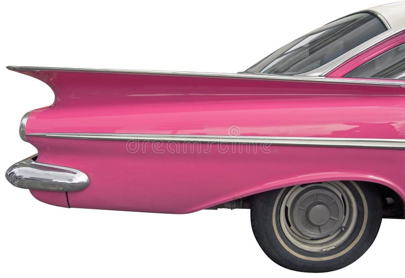 Roze auto stock afbeelding. Image of spatbord, snelheid - 6280685