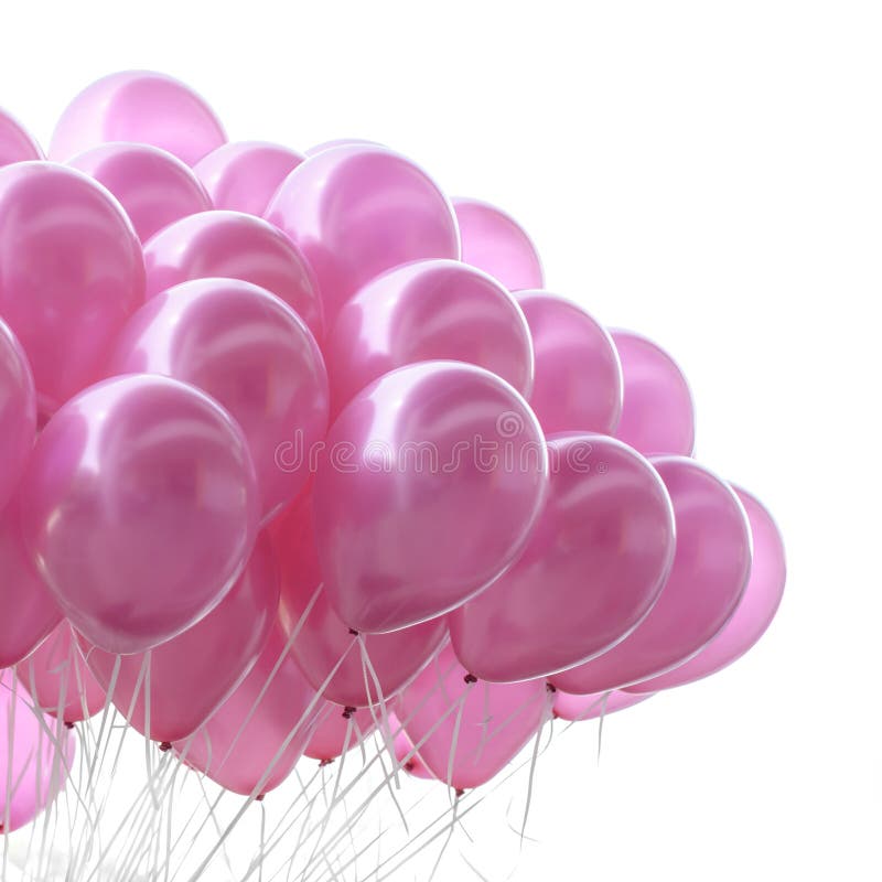 Roze ballon stock foto. Image of achtergrond, viering - 34276040