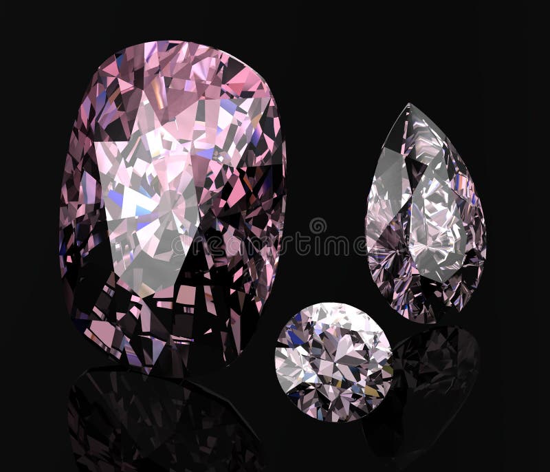 Roze diamant stock illustratie. Illustration of duur - 30204931