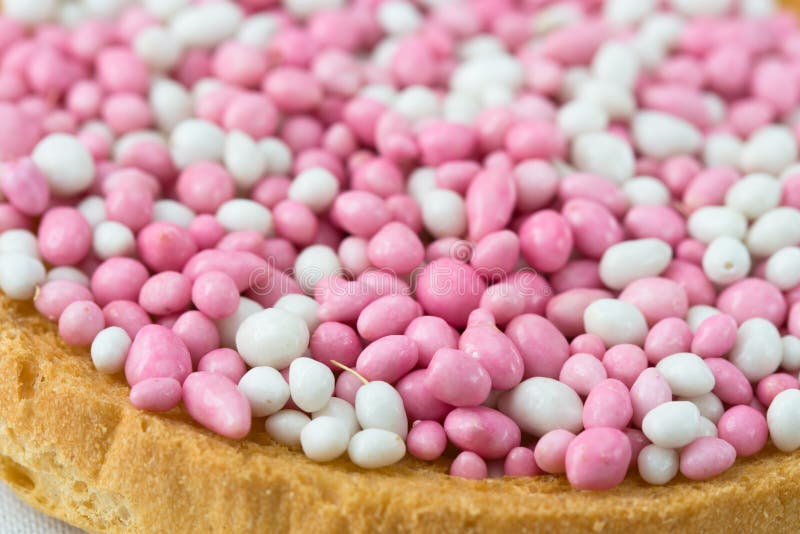 Roze en Witte Muisjes stock afbeelding. Image of zaad - 14323381