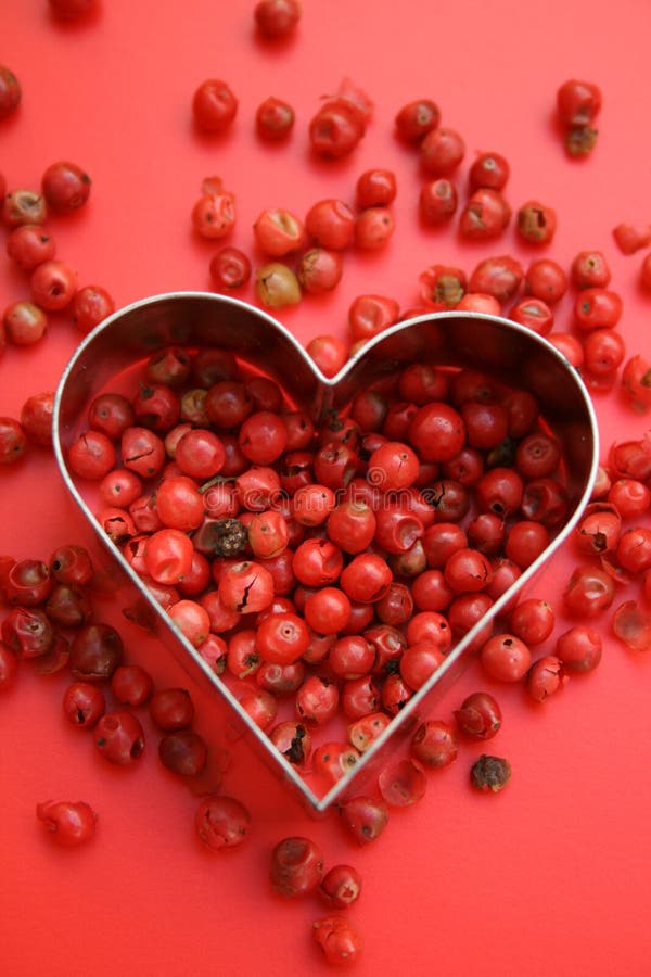 Een Roze Peper Met Peperkorrels, Schinus Molle, Ook Bekend Als ...