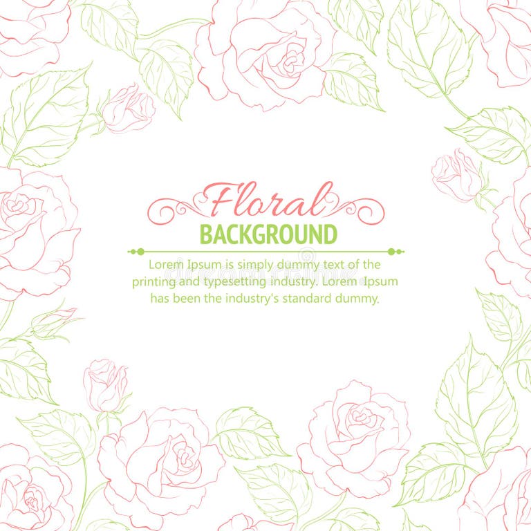 Roze romantisch kader. vector illustratie. Illustration of verjaardag ...