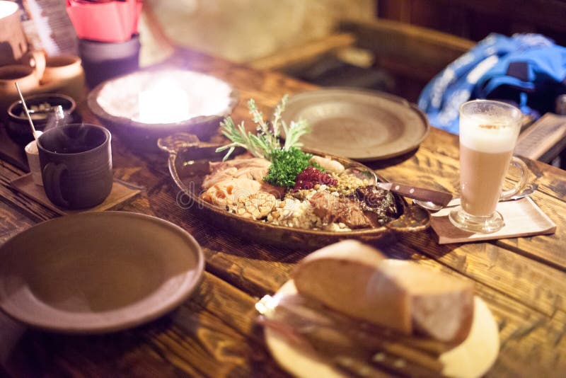 Rozengrals Restaurant in Riga Stock Photo - Image of latvia, tables ...