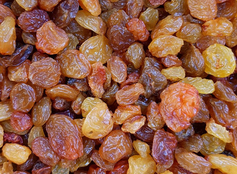 Bruine rozijnen stock foto. Afbeelding bestaande uit hoop - 22417728