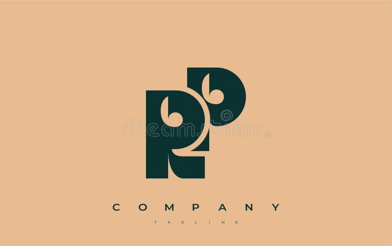 RP Abstract Geometric Logo Design Stock Vector - Illustration of design ...