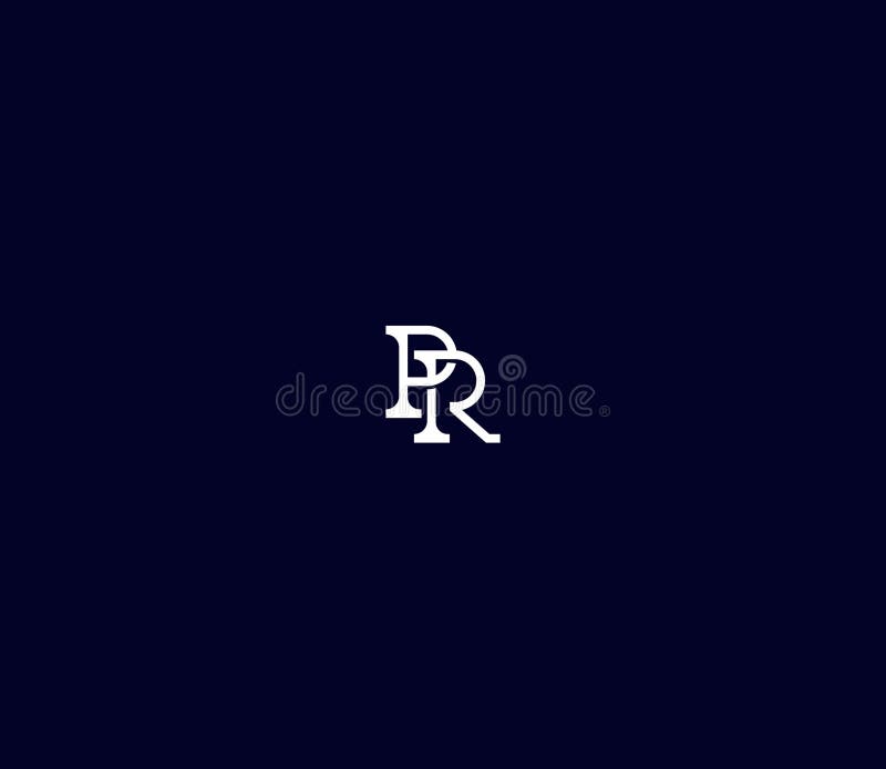RP Logo Letter Design on Luxury Background. PR Logo Monogram Initials ...