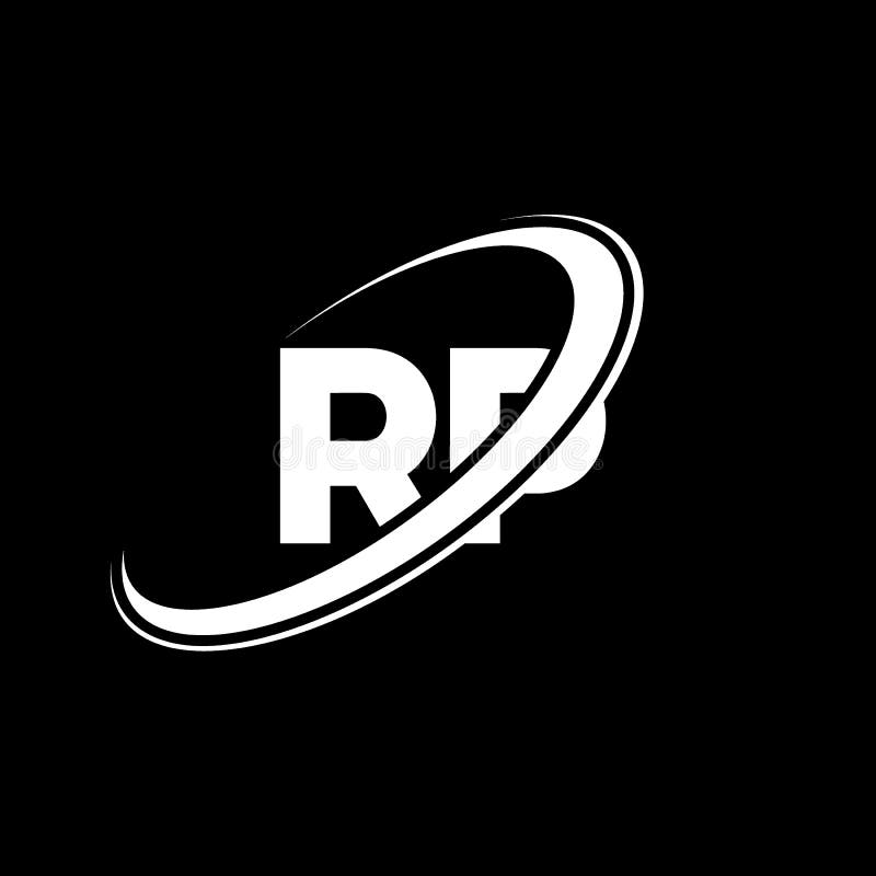 RP R P Letter Logo Design. Initial Letter RP Linked Circle Uppercase ...