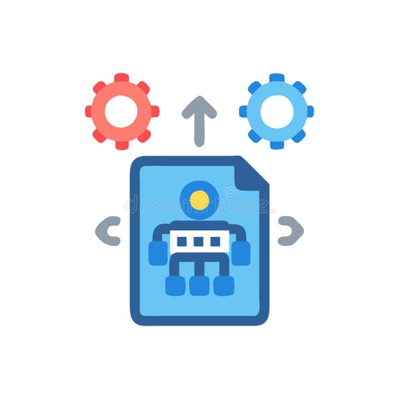 RPA Icon for Automation Solutions Stock Illustration - Illustration of ...