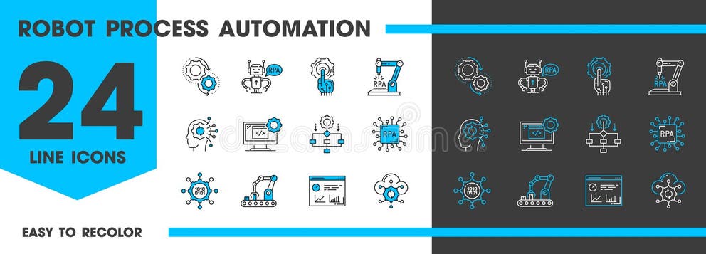 Rpa Icon Stock Illustrations – 671 Rpa Icon Stock Illustrations ...