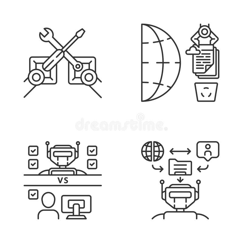 RPA linear icons set stock vector. Illustration of drawing - 178579649 RPA linear icons set stock vector. Illustration of drawing - 178579649