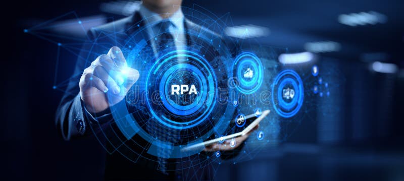 RPA Robotic Process Automation Innovation Technology Concept Stock ...
