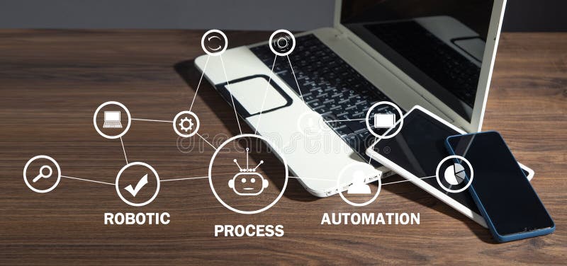 RPA-Robotic Process Automation. Business Stock Photo - Image of smart ...