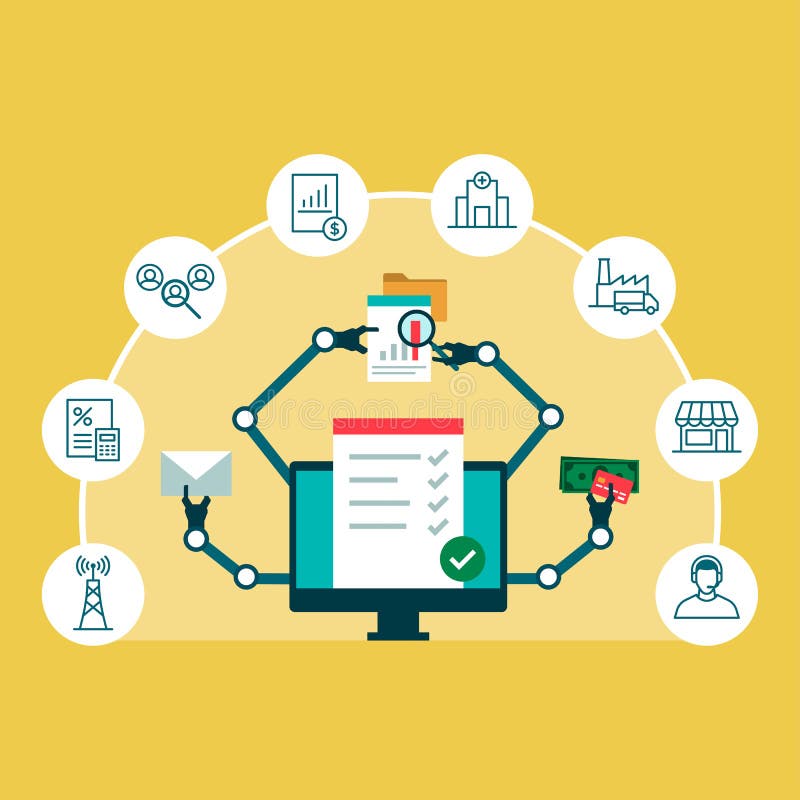 Robotic Process Automation Accounting Stock Illustrations 52 Robotic Process Automation