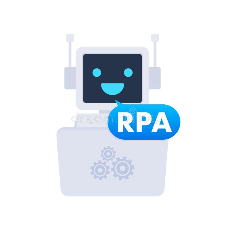 RPA Robotic Process Automation Innovation. Robots and Ai. Artificial ...