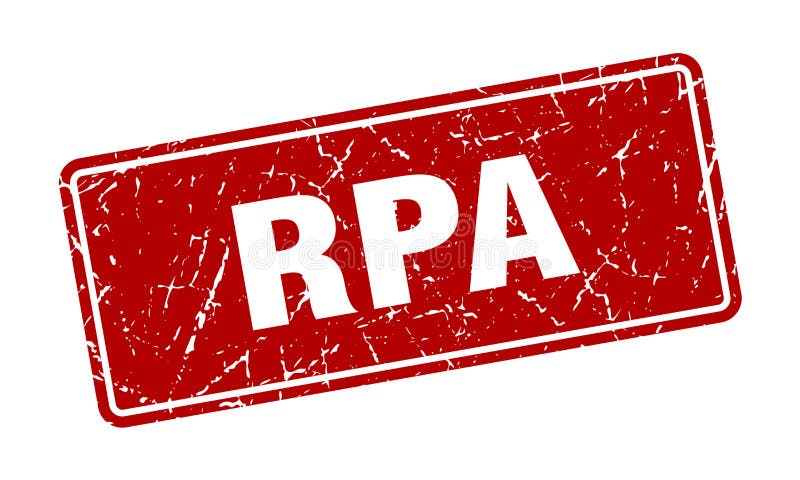 Rpa sign. rpa grunge stamp stock vector. Illustration of isolated ...