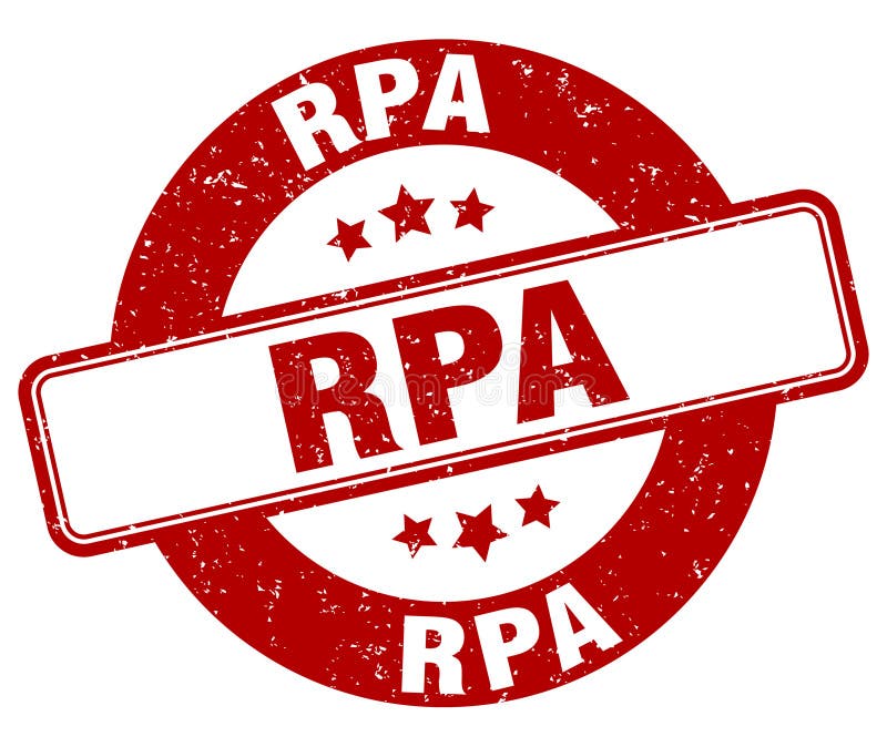 Rpa Stamp. Rpa Label. Round Grunge Sign Stock Vector - Illustration of ...