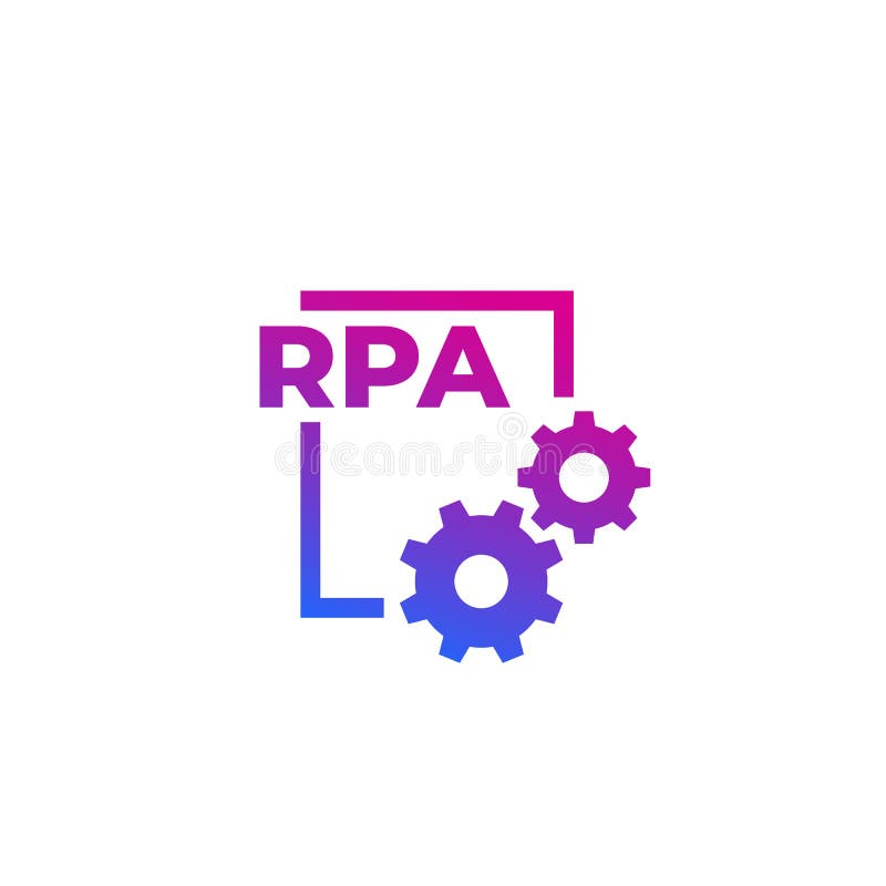 RPA Icon, Robotic Process Automation Vector Stock Vector - Illustration ...