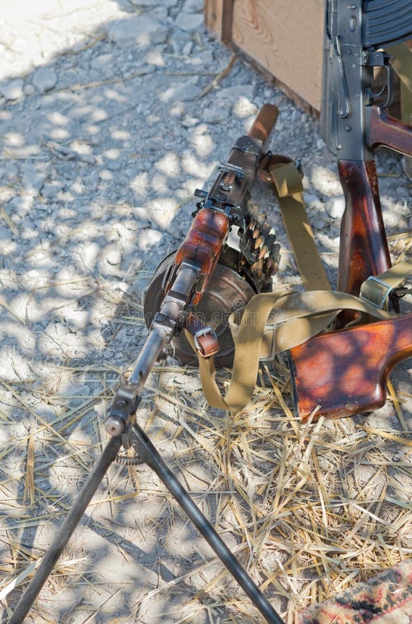 RPD Machine gun stock image. Image of goal, security - 81754847