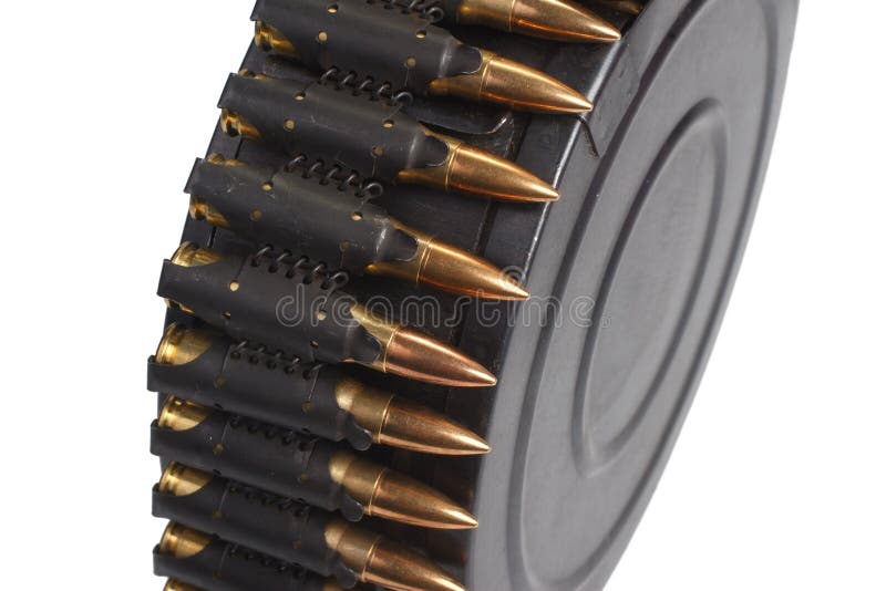 RPD-44 Round Ammunition Box with Machine-gun Belt Stock Photo - Image ...