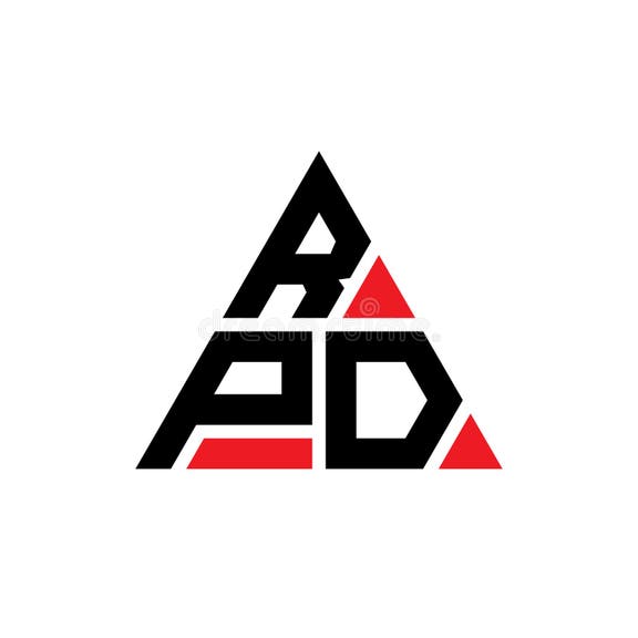 RPD Triangle Letter Logo Design with Triangle Shape. RPD Triangle Logo ...