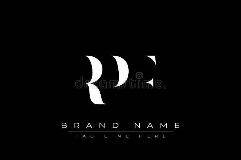 RPF Abstract Letter Logo Design Stock Vector - Illustration of design ...