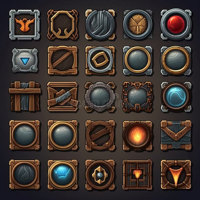 Rpg Frame Medieval Ai Generated Stock Illustration - Illustration of ...