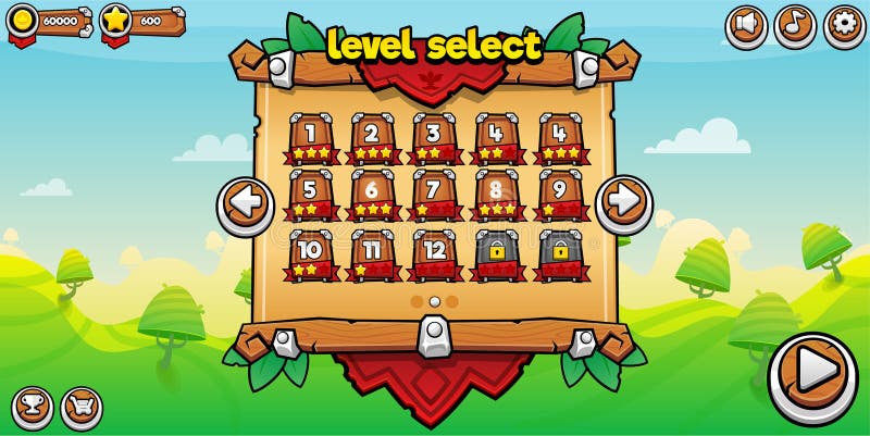 Sci-fi Video Game User Interface Collection Stock Vector - Illustration ...