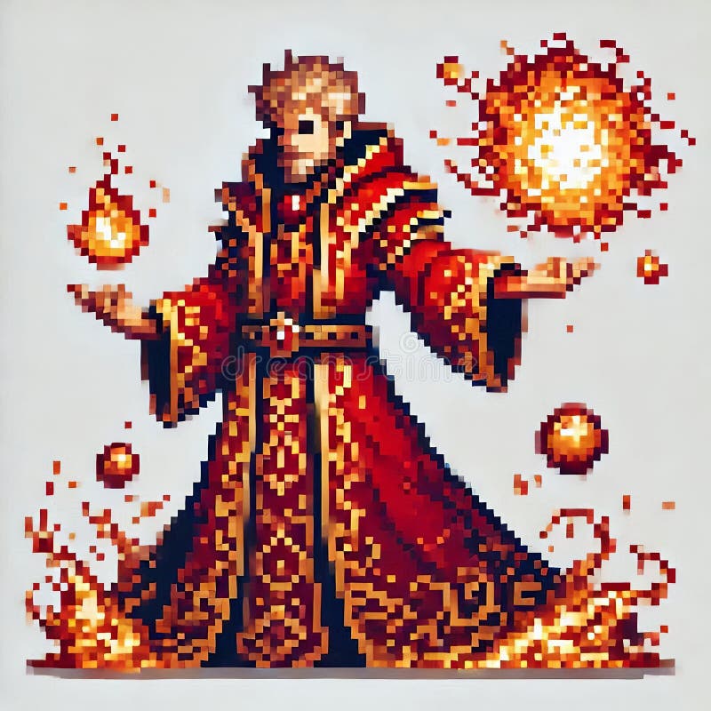 Pyromancer Character Stock Illustrations – 12 Pyromancer Character ...