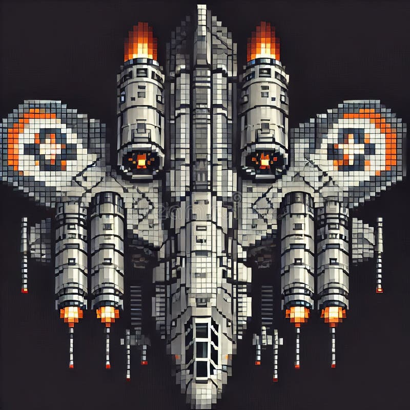 Pixel Space Juggernaut Stock Illustrations – 2 Pixel Space Juggernaut ...
