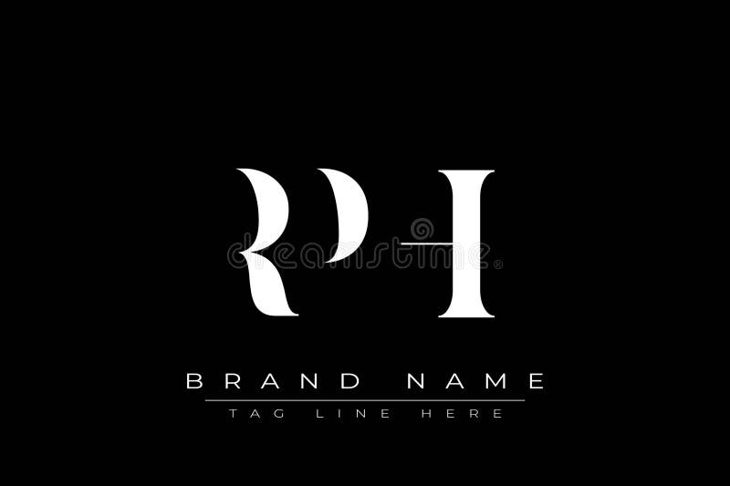 RPH Abstract Letter Logo Design Stock Vector - Illustration of modern ...
