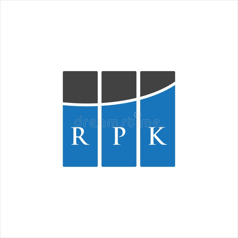 RPK Letter Logo Design on WHITE Background. RPK Creative Initials ...